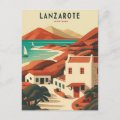 Lanzarote Spain Vintage Travel Postcard | Zazzle