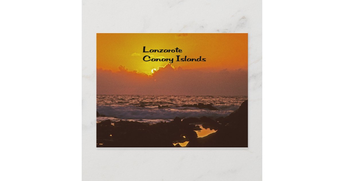 Lanzarote Sunset Postcard | Zazzle
