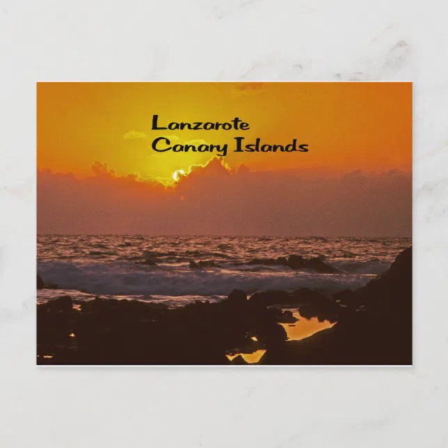 Lanzarote Sunset Postcard | Zazzle
