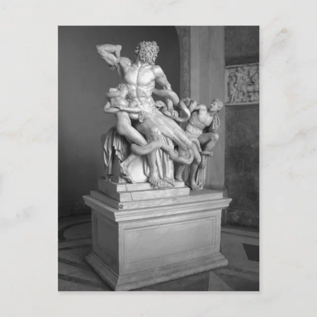 Laocoon Sculpture in the Vatican Museum, Rome. Pic Postcard | Zazzle