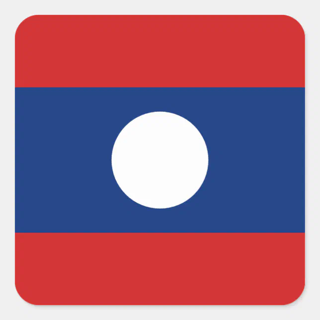Laos Flag Sticker | Zazzle