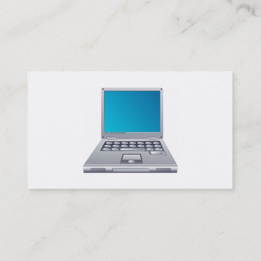 Laptop Computer Business Card | Zazzle