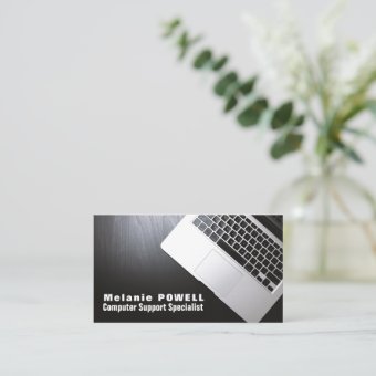 Laptop, Information Technology, Computer Business Card | Zazzle