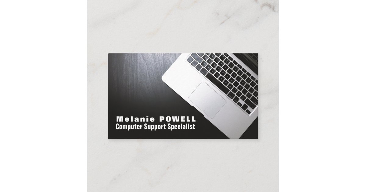 Laptop, Information Technology, Computer Business Card | Zazzle.com