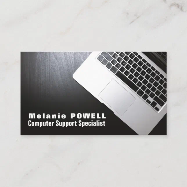 Laptop, Information Technology, Computer Business Card | Zazzle