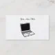 Laptop PC, Your Name Here Business Card | Zazzle