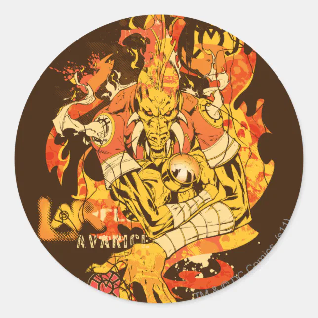 Larfleeze - Agent Orange 10 Classic Round Sticker | Zazzle