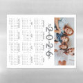 Large 2026 Magnet Calendar With Photo Magnetic Dry Erase Sheet | Zazzle