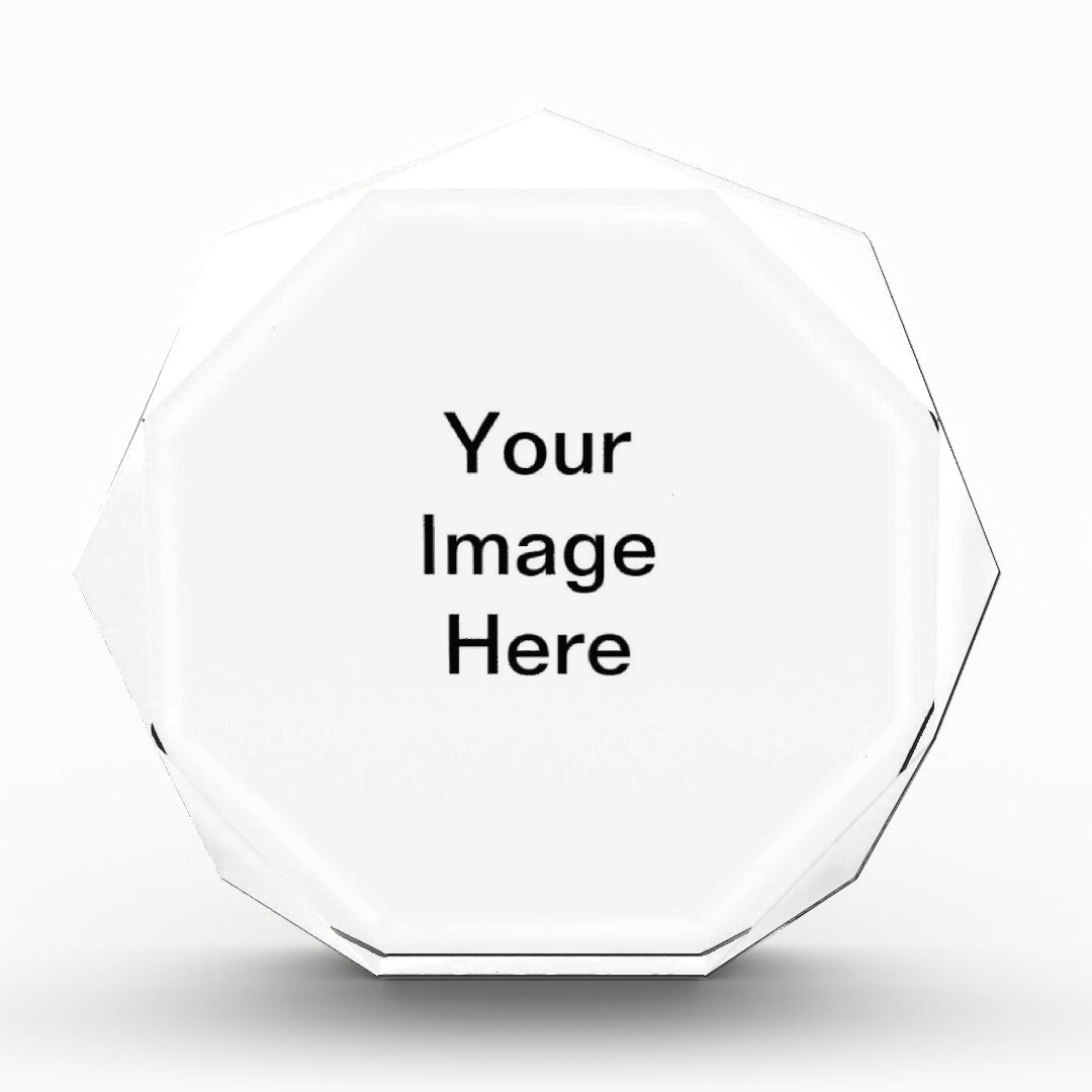 Large Acrylic Octagon Award Template | Zazzle