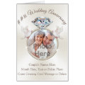 LARGE Anniversary Card with PHOTO, Text in 3 Sizes | Zazzle