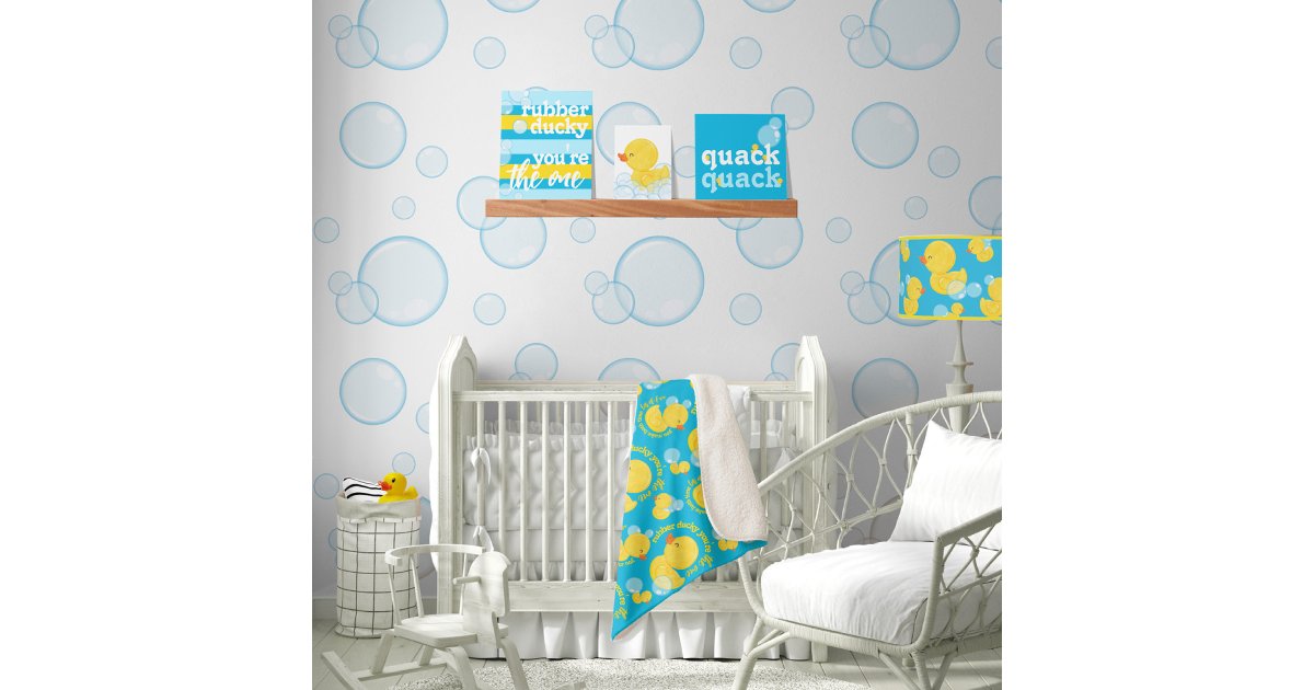 Large Baby Blue Translucent Bubbles Wallpaper | Zazzle