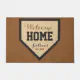 Large Baseball Family Home Plate Name and Year Doormat | Zazzle