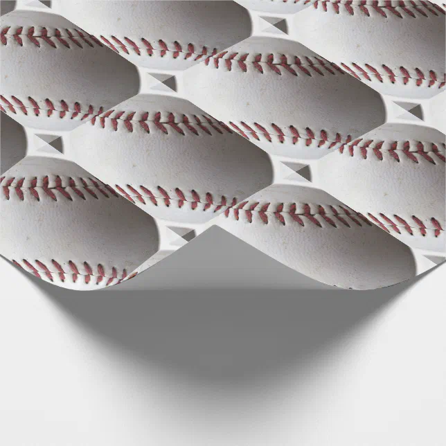 Large Baseball Pattern Wrapping Paper | Zazzle
