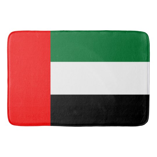 Large bath mat with flag of United Arab Emirates | Zazzle.com
