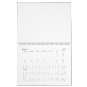 Large Blank Calendar Holidays With Large Numbers | Zazzle