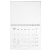 Large Blank Calendar Holidays With Large Numbers | Zazzle