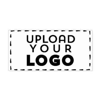Large Business Logo Custom Rubber Wooden Stamp | Zazzle