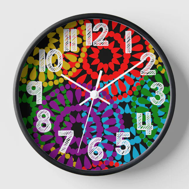 Large Circles Clock | Zazzle