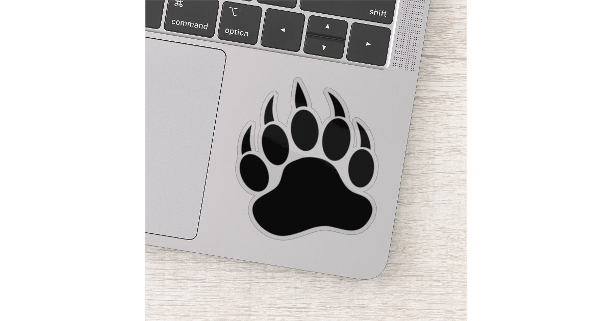 Large Classic Bear Claw Sticker | Zazzle