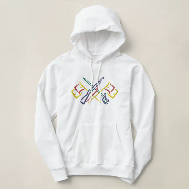 Large Color Guard Embroidered Hoodie | Zazzle