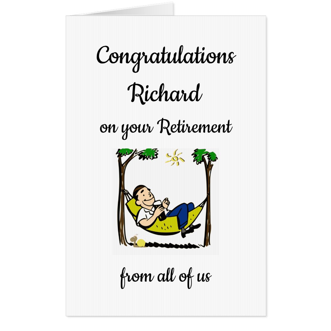 Large Congratulations on your Retirement Card | Zazzle