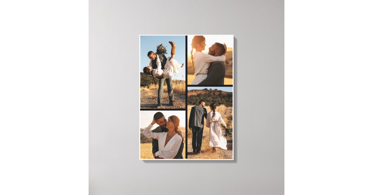 Large Couples Collage Photo Canvas | Zazzle