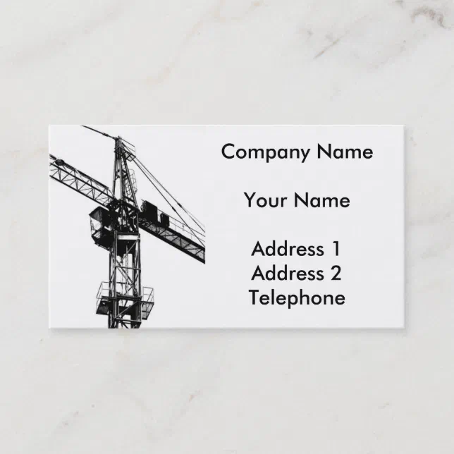 Large Crane Business Card | Zazzle