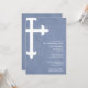 Large Cross Religious Invitation, Blue Invitation | Zazzle