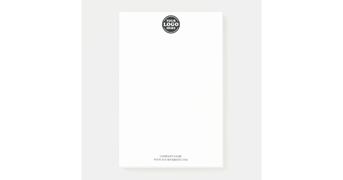 Large Custom Logo Business Post-it Notes | Zazzle