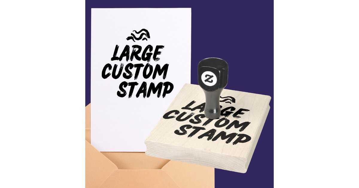 Large Custom Logo Stamp | Zazzle