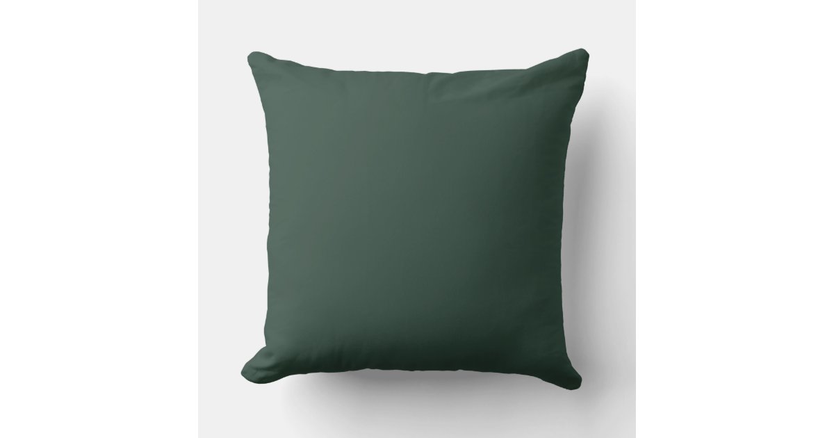 Large Dark Green Throw Pillow | Zazzle
