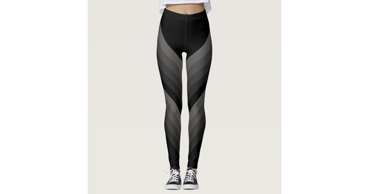 Large Diagonal Gradient Stripe Legging | Zazzle