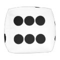 Large Dice Ottoman Game Room Home Decor | Zazzle