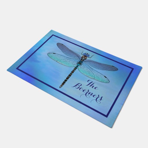 Large Dragonfly Doormats Door Mats Rugs | Zazzle