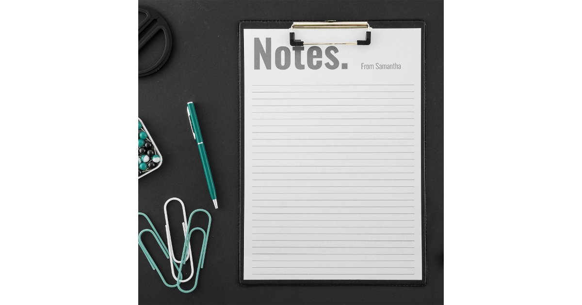 Large Dramatic Personalized Notes | Zazzle