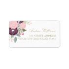 Large Floral Custom Return Address Labels | Zazzle