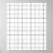 Large Format Graph Paper Poster | Zazzle