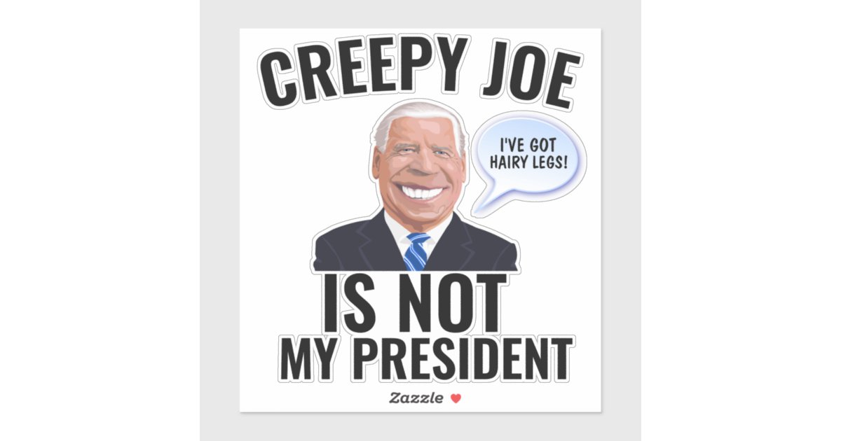 LARGE FUNNY CREEPY JOE BIDEN DECALS | Zazzle