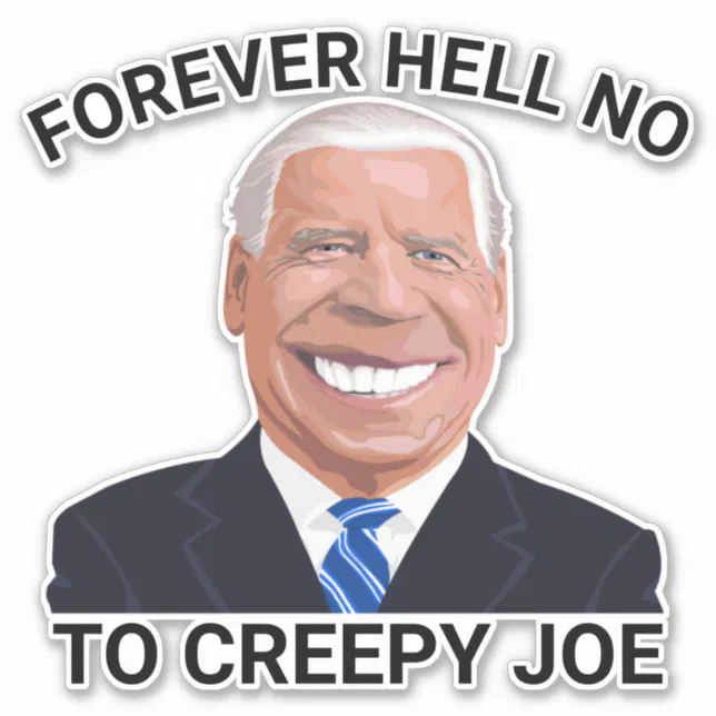 LARGE FUNNY CREEPY JOE BIDEN DECALS | Zazzle