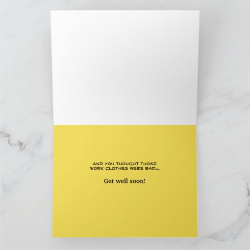 Large Funny Get Well Card for Boss or Coworker | Zazzle