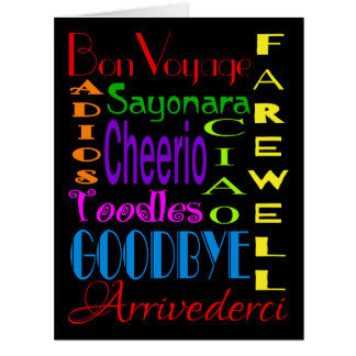 Goodbye Cards - Greeting & Photo Cards | Zazzle