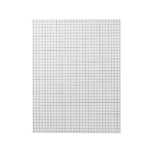 Large Graph Paper Note Pad | Zazzle