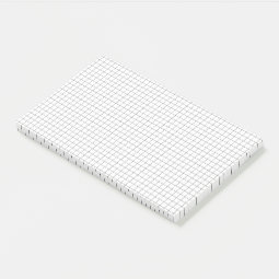 Large Graph Paper Sticky Notes | Zazzle