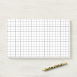 Large Graph Paper Sticky Notes | Zazzle