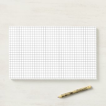 Large Graph Paper Sticky Notes | Zazzle