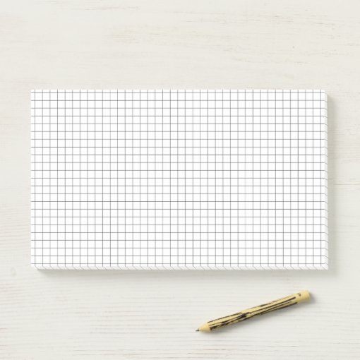 Large Graph Paper Sticky Notes | Zazzle