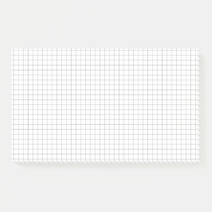 Large Graph Paper Sticky Notes | Zazzle.com