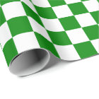 Green checkered wrapping wrapping paper | Zazzle.com