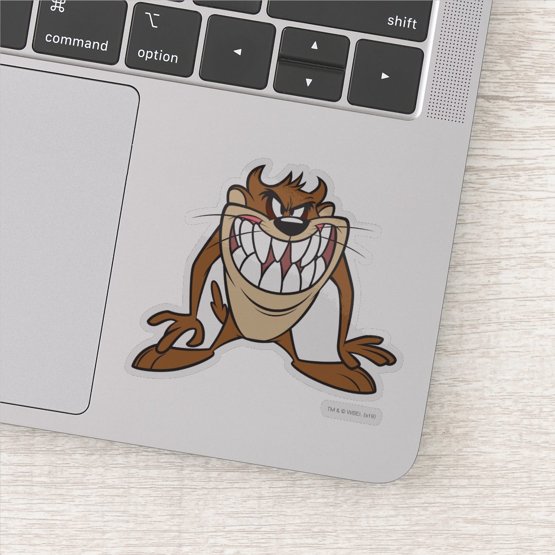 Large Grin TAZ™ Sticker | Zazzle