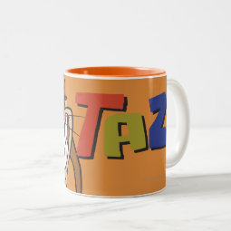 Large Grin TAZ™ Two-Tone Coffee Mug | Zazzle